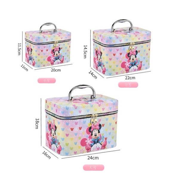 Bags | Colorful Minnie Mouse Storage Box Set | Poshmark